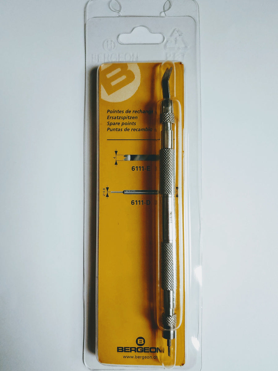 Bergeon Wrist Watch Band Spring Bar Removal Tool #6111 with Two End Po ...